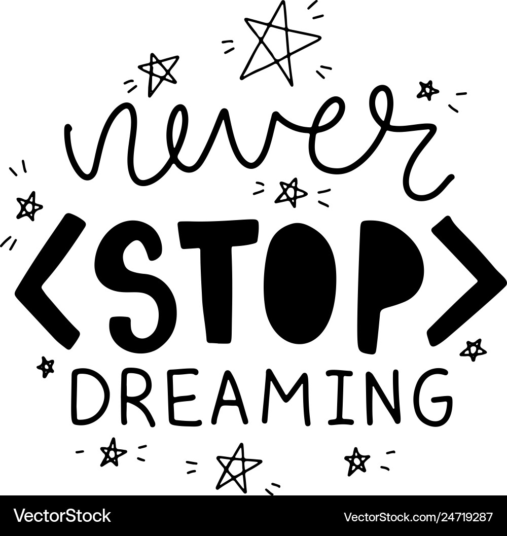 Typography motivational poster Royalty Free Vector Image