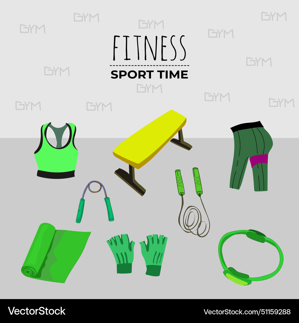 Fitness icons set Royalty Free Vector Image - VectorStock