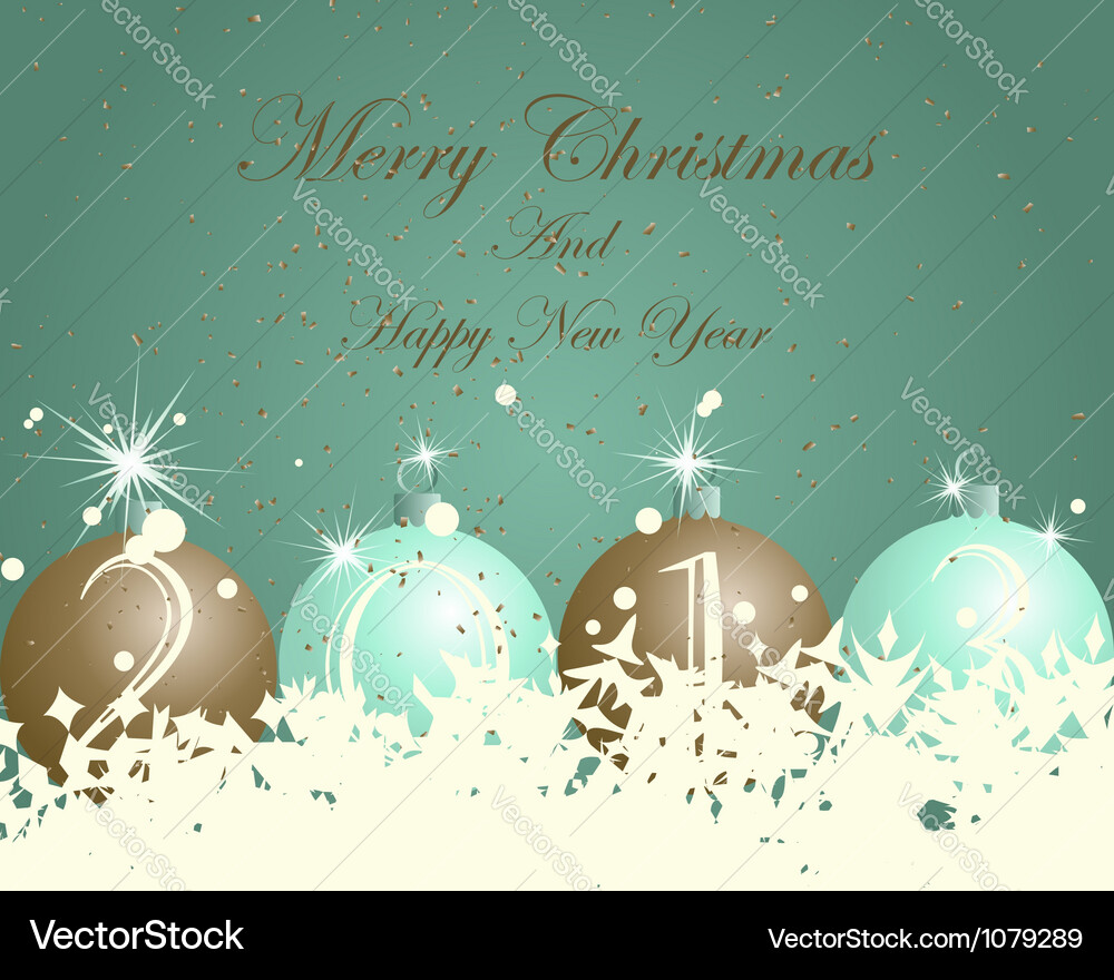 Beautiful year card Royalty Free Vector Image - VectorStock
