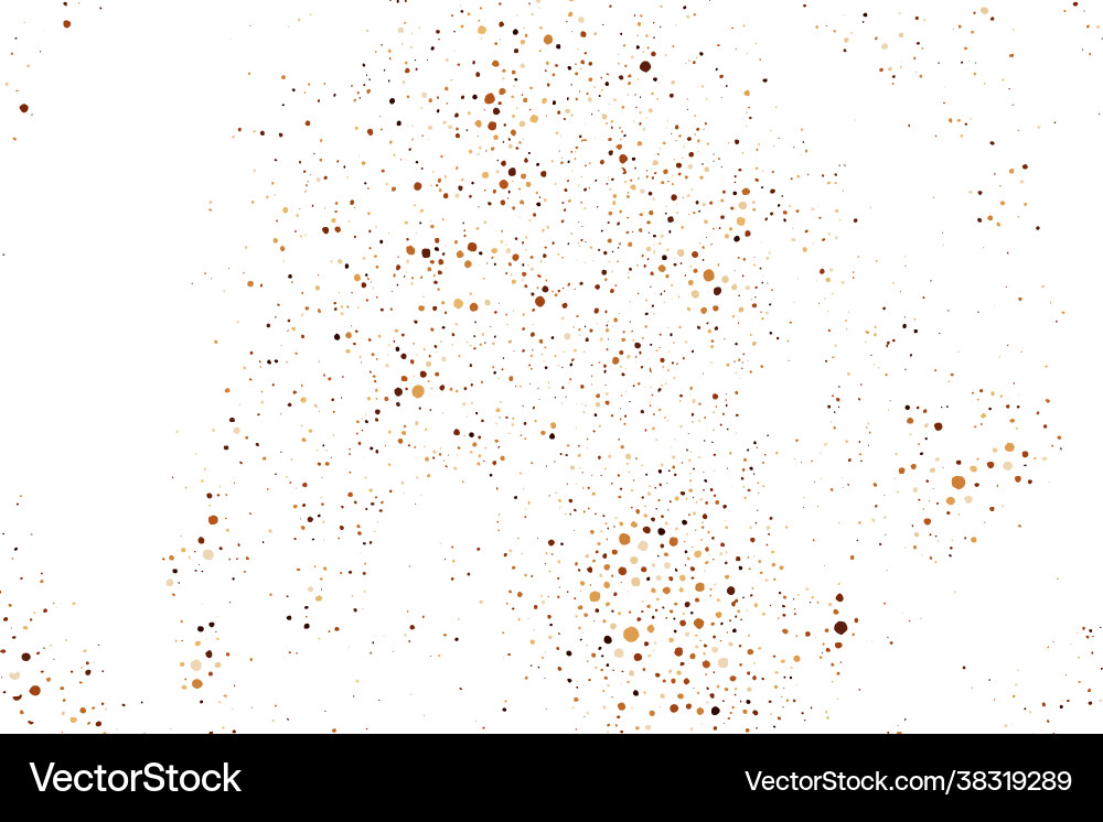 Coffee color grain texture isolated on white Vector Image