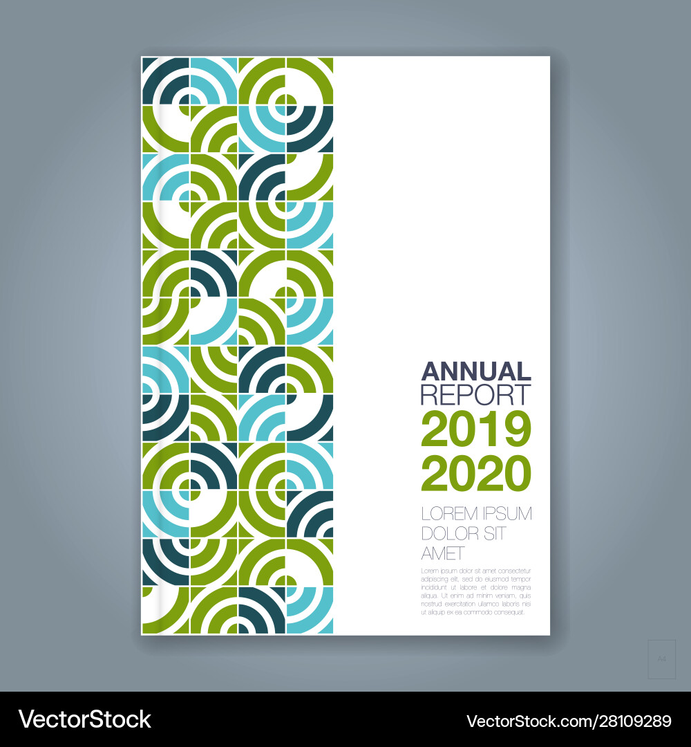 Cover annual report 1277 Royalty Free Vector Image