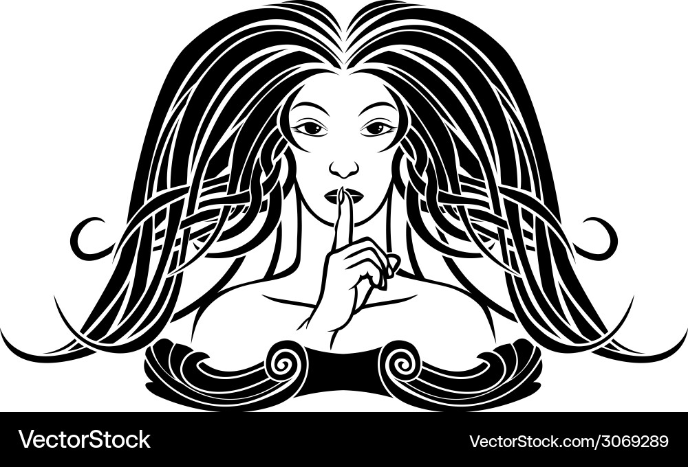 Symbol of silence Royalty Free Vector Image - VectorStock