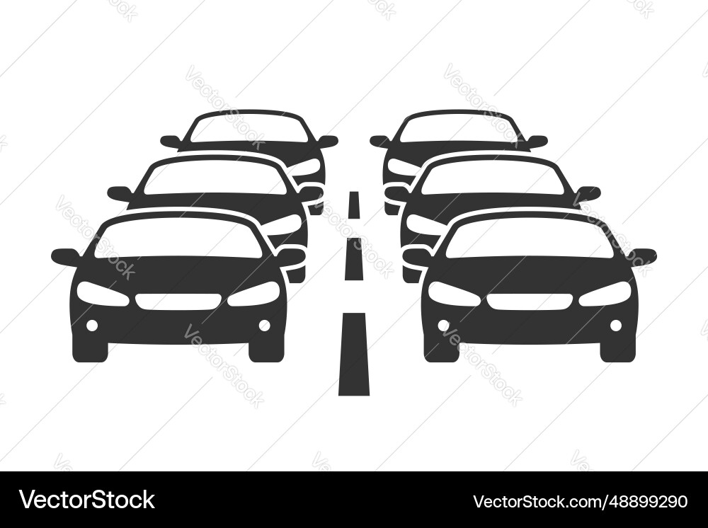 Traffic Jam Icon Royalty Free Vector Image - VectorStock