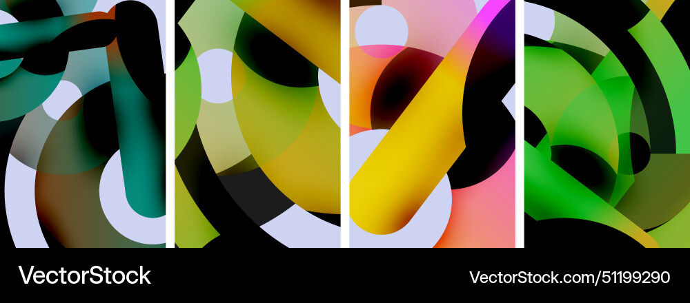 Vibrant collage featuring petal pattern in yellow Vector Image