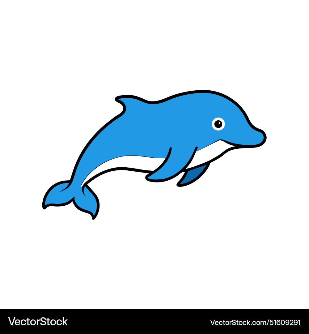 Beluga whale runs icon Royalty Free Vector Image