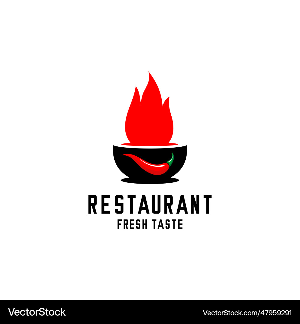 Hot resto Royalty Free Vector Image - VectorStock