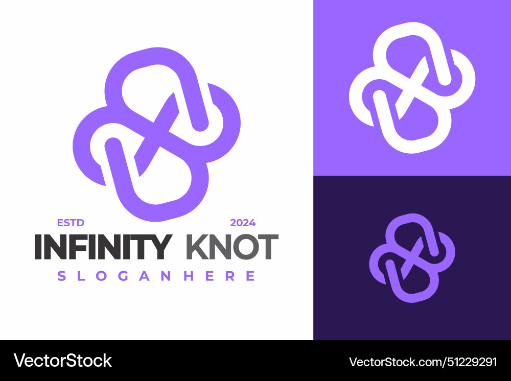Letter s infinity knot logo design symbol icon Vector Image