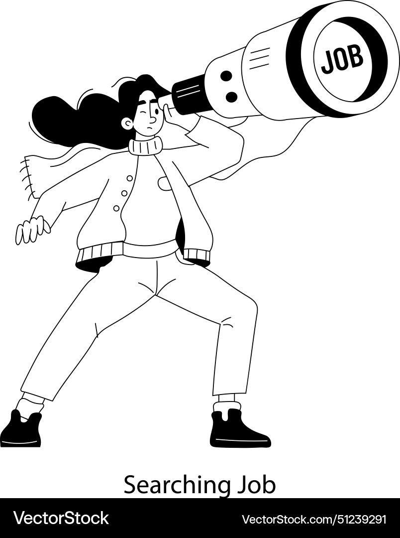 Searching job Royalty Free Vector Image - VectorStock
