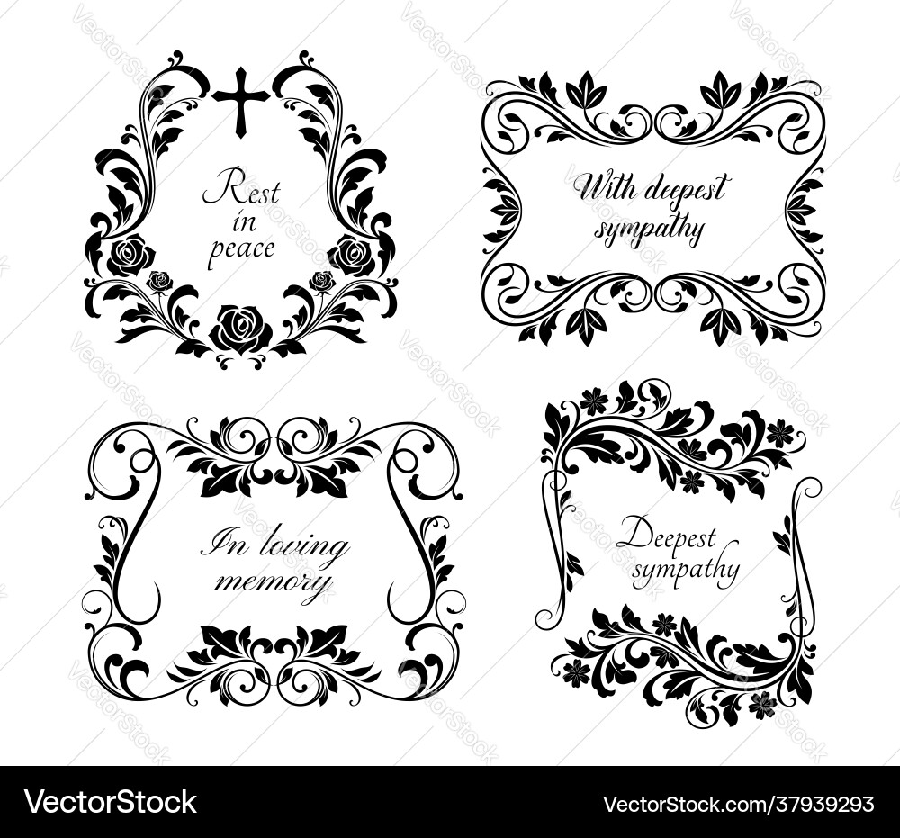 Funeral Floral Frames - Condolence & Remembrance