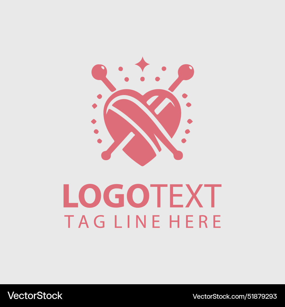 Knitting logo Royalty Free Vector Image - VectorStock