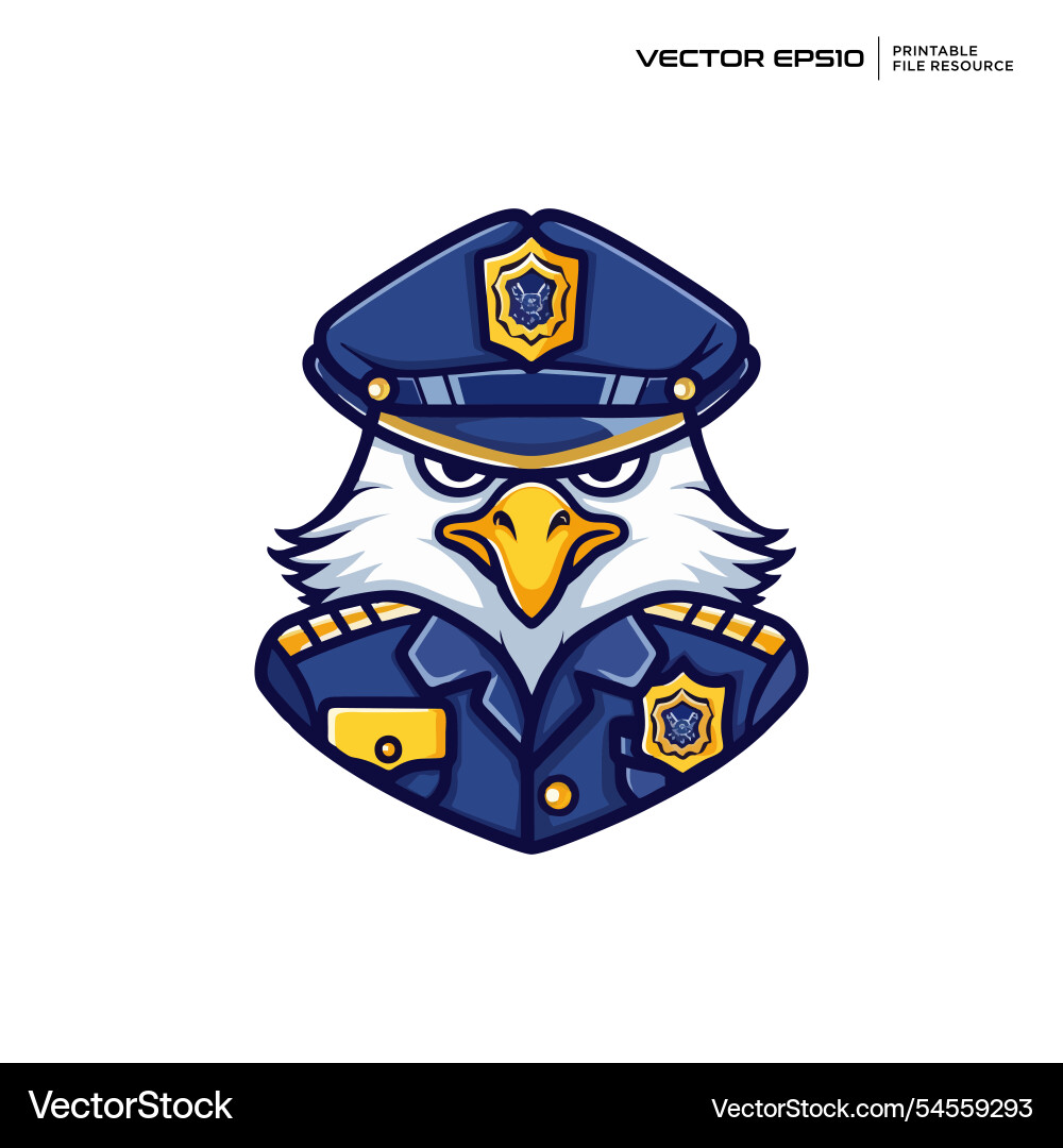 Sicherheitsschutz Adler Charakter Maskottchen-Logo
