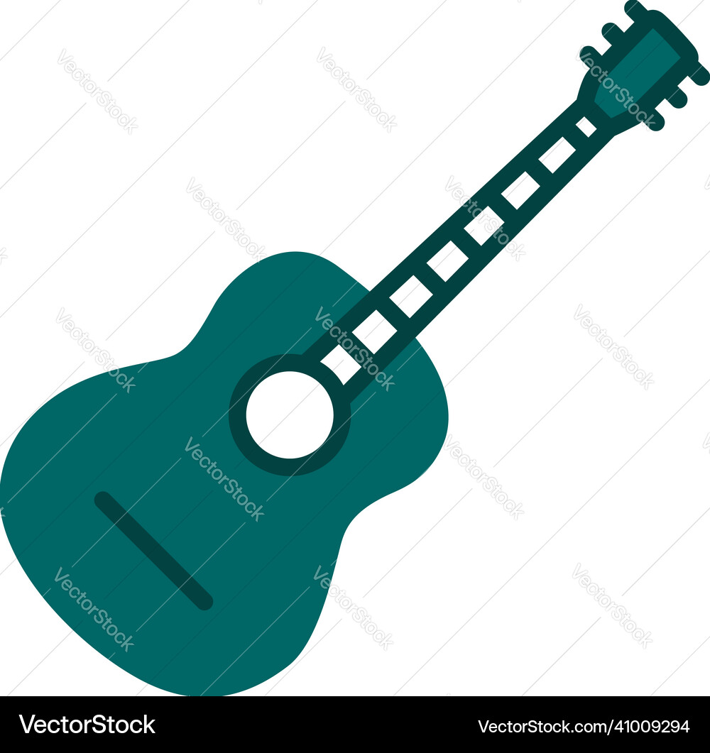 Acoustic guitar icon Royalty Free Vector Image