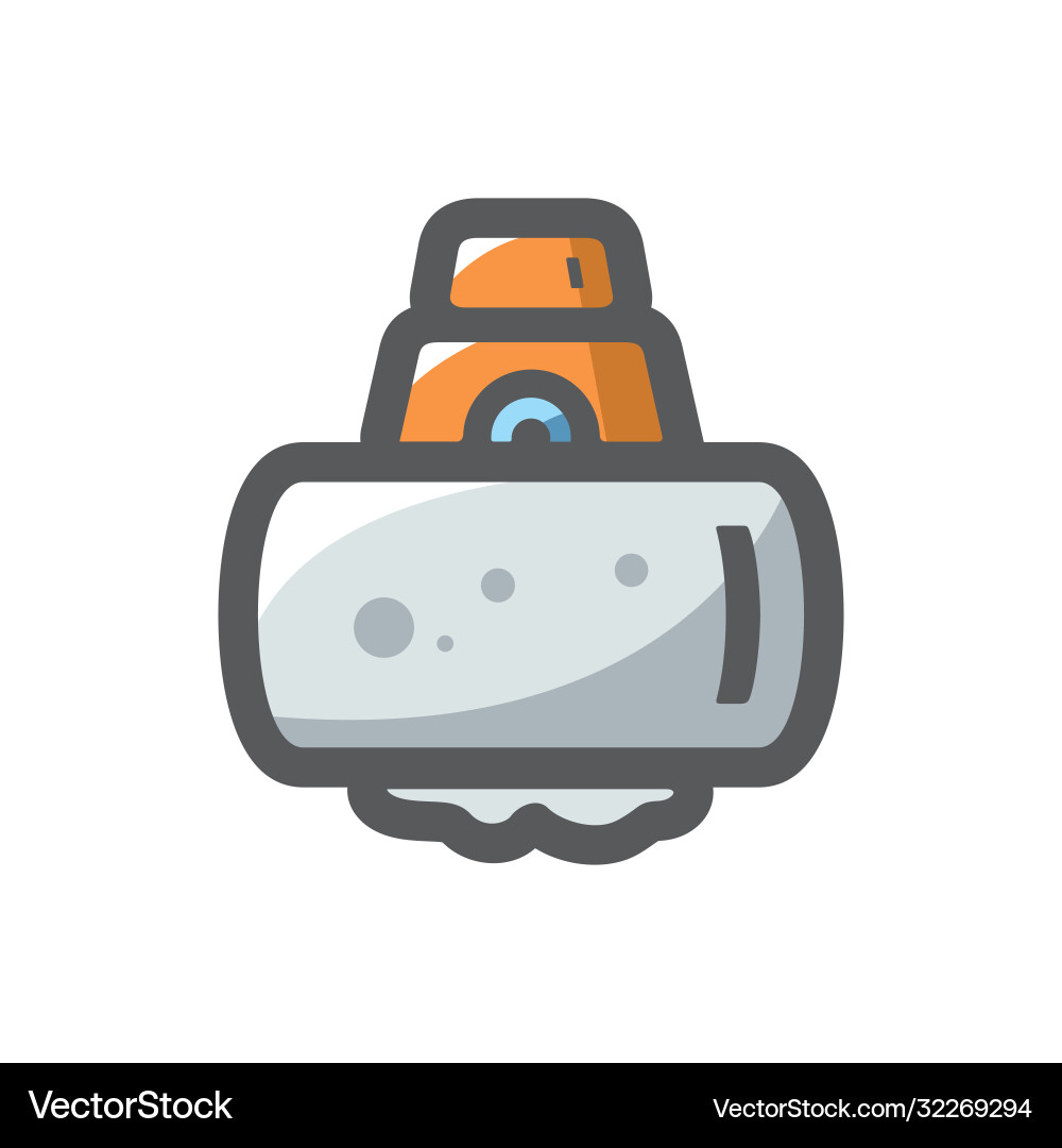 Asphalt paver road works cartoon Royalty Free Vector Image