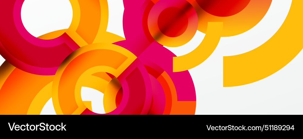 Colorful circles in a symmetrical pattern on white