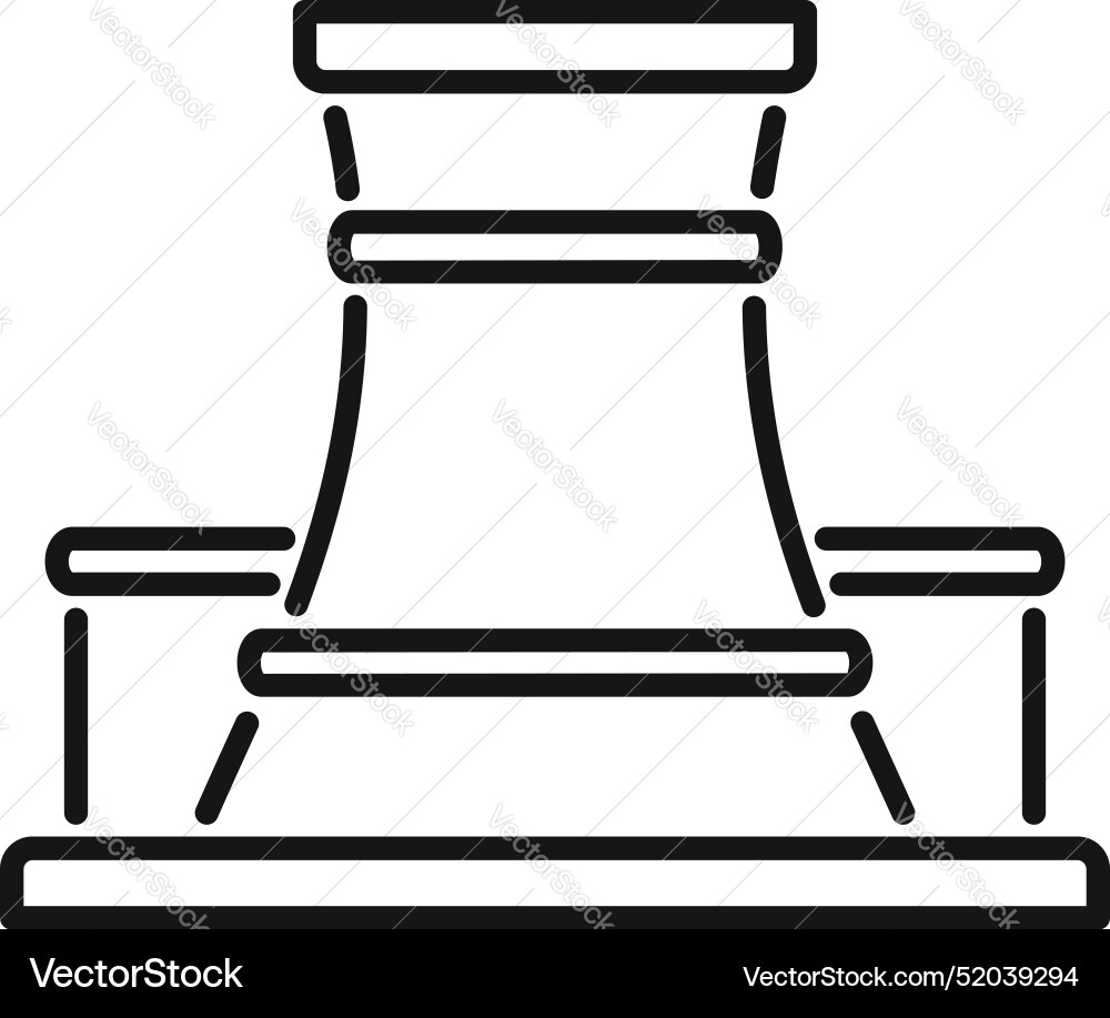 Electric power station providing electricity line Vector Image
