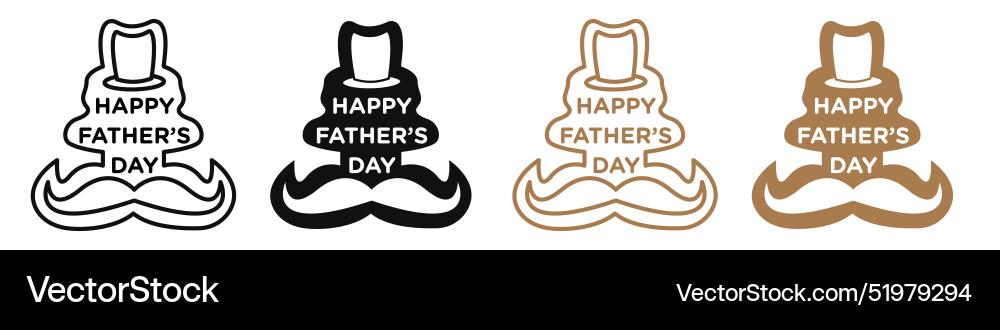 Fathers day celebration symbol with festive bow Vector Image