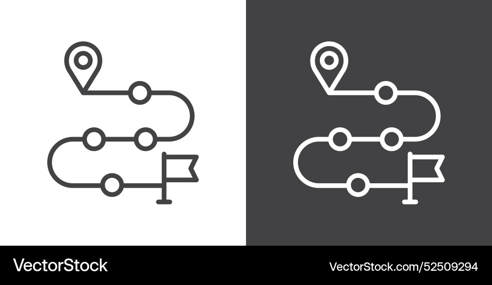 Roadmap icon Royalty Free Vector Image - VectorStock