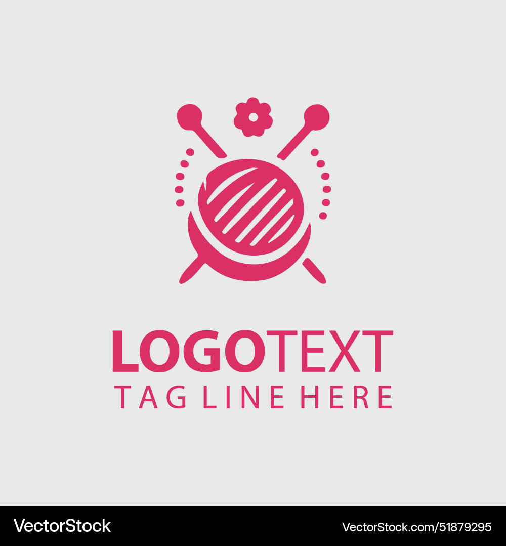 Knitting logo Royalty Free Vector Image - VectorStock
