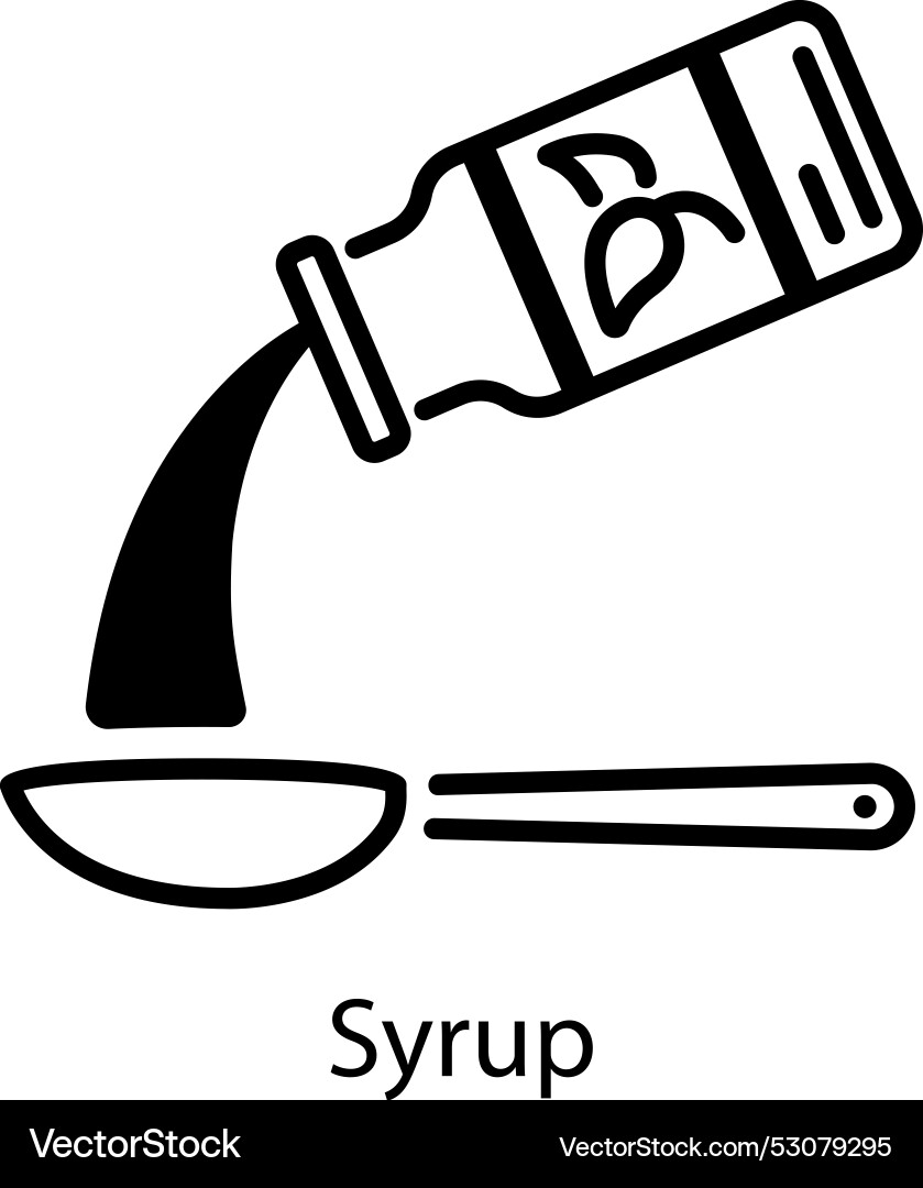 Syrup Royalty Free Vector Image - VectorStock