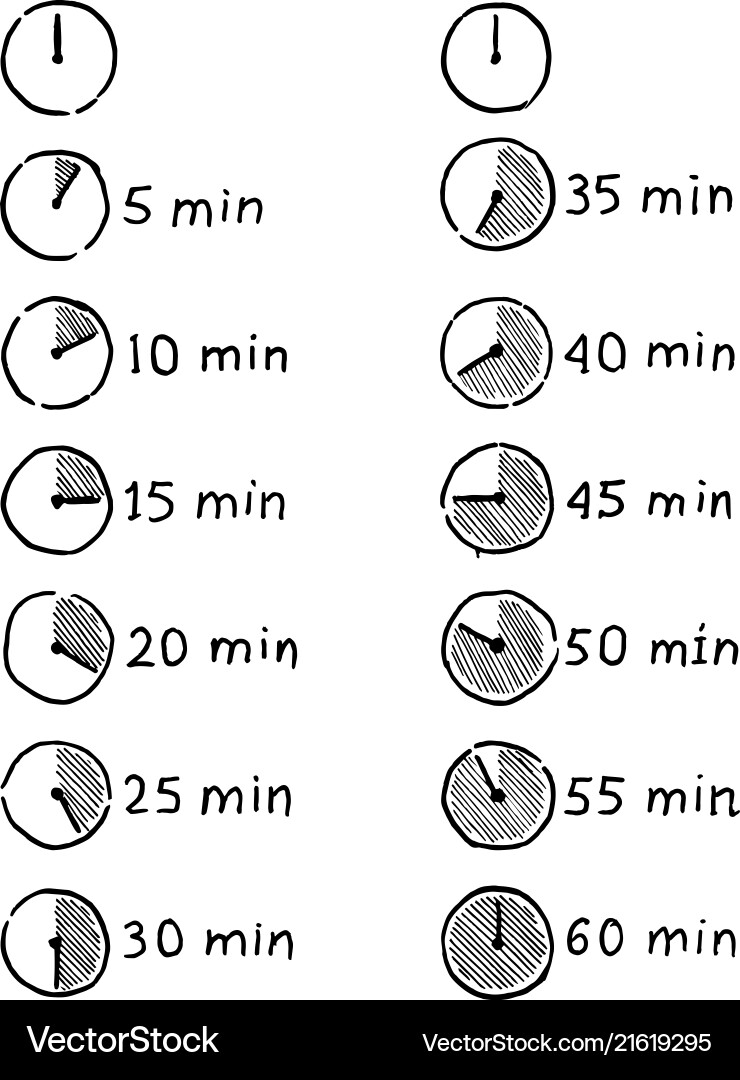 Timer infographic icon Royalty Free Vector Image