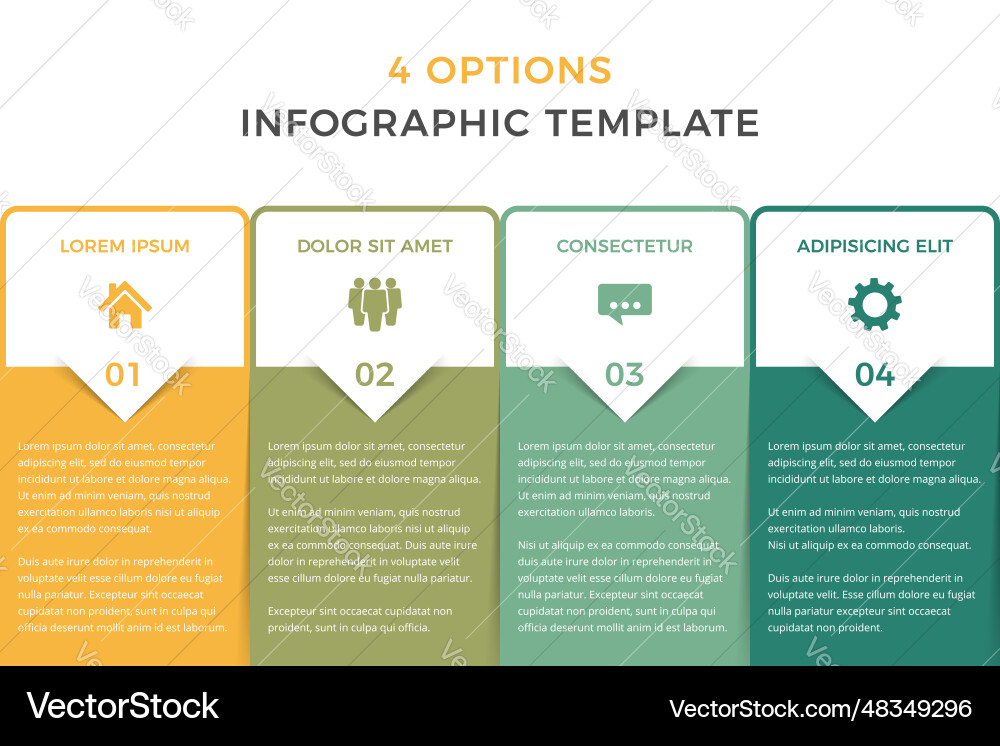 Business infographics - 4 elements Royalty Free Vector Image