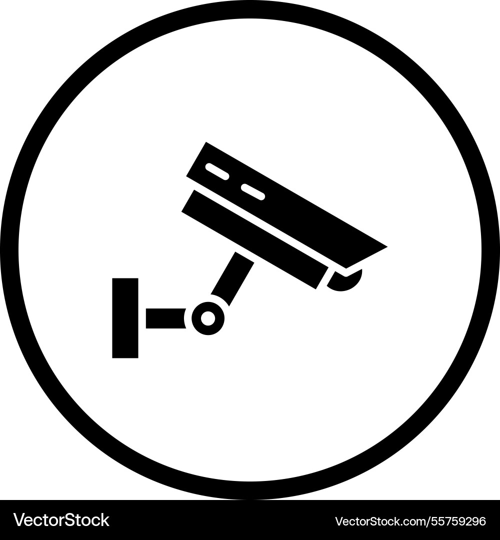 Cctv icon design Royalty Free Vector Image - VectorStock
