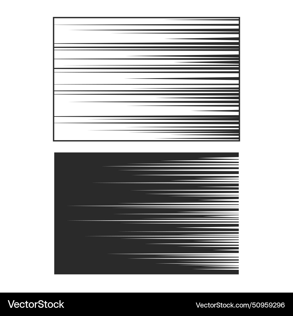 Comic speed lines used in manga anime Royalty Free Vector