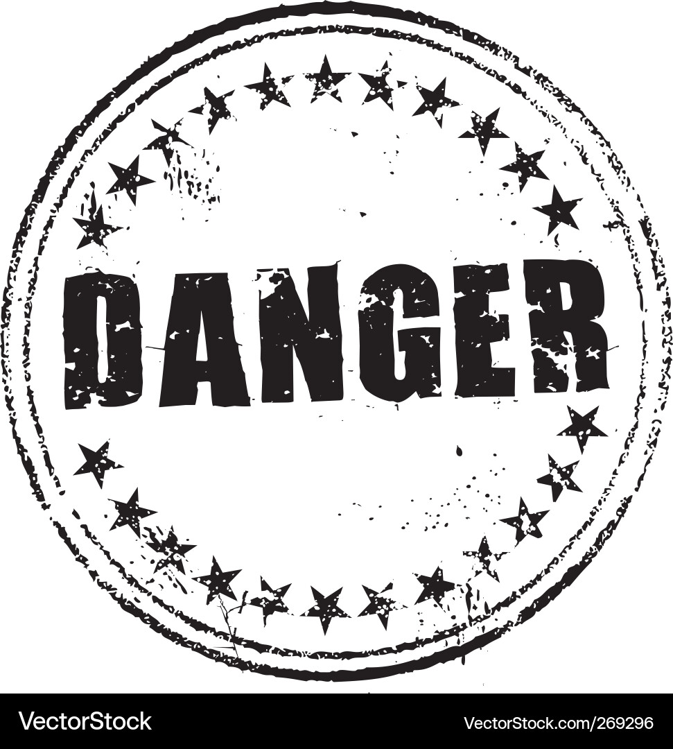 Danger stamp Royalty Free Vector Image - VectorStock