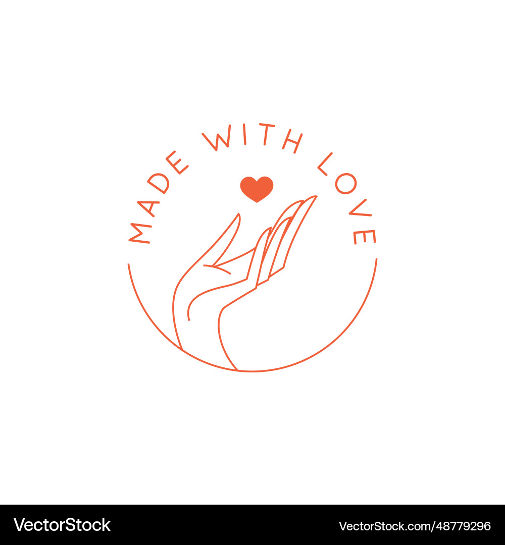 Logo design template and emblem in simple line Vector Image