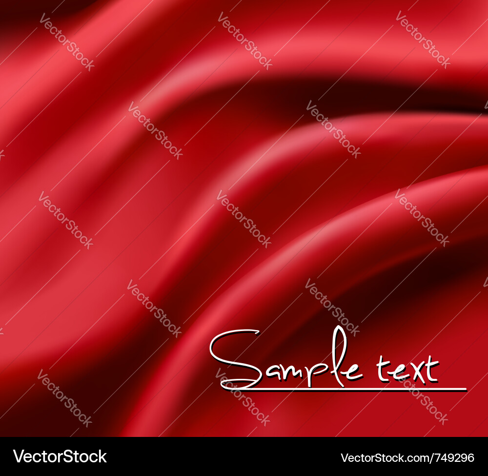 Red satin background Royalty Free Vector Image