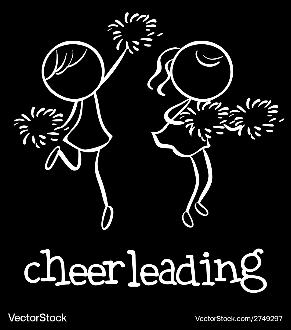 Cheerleading Royalty Free Vector Image - VectorStock