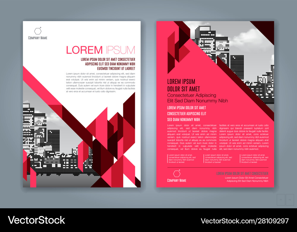 Cover annual report 1284 Royalty Free Vector Image
