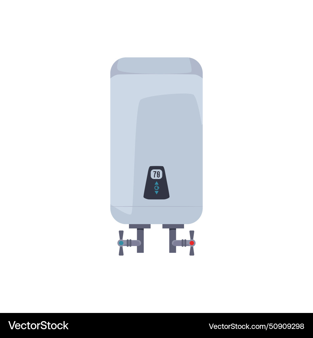 An electric or gas boiler Royalty Free Vector Image