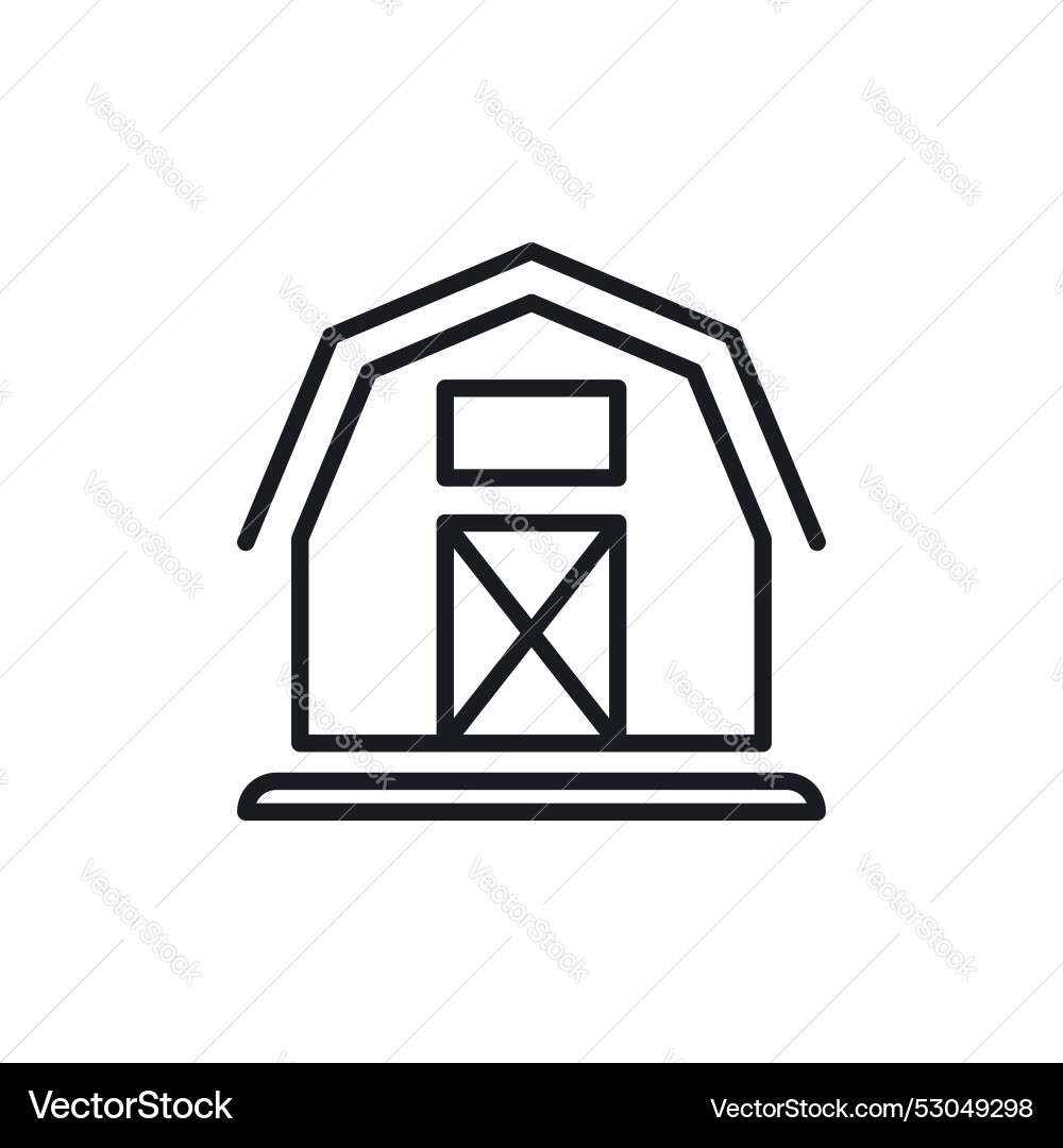 Farm icon isolated on white background Royalty Free Vector