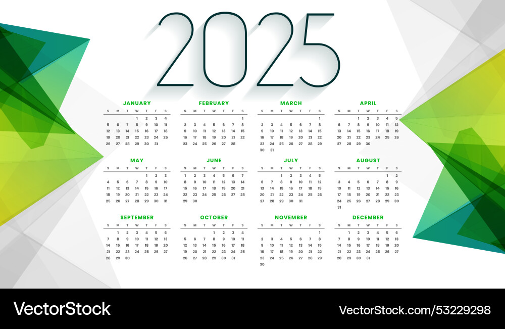 Printable 2025 event planner calendar template Vector Image