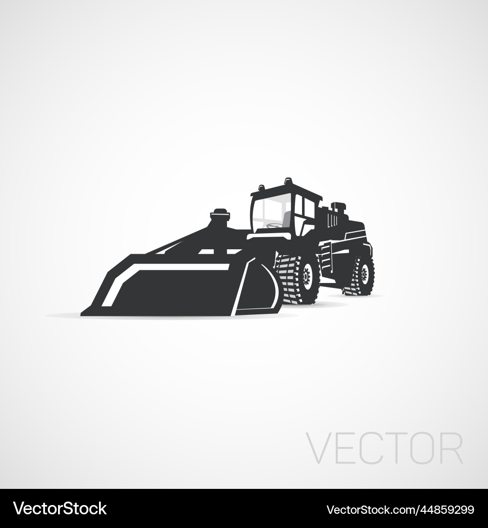 Construction tractor Royalty Free Vector Image
