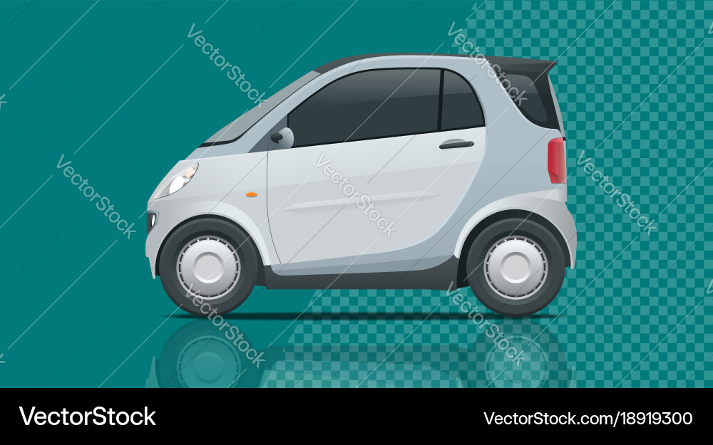 Compact small car template isolated – Royalty-Free Vector | VectorStock