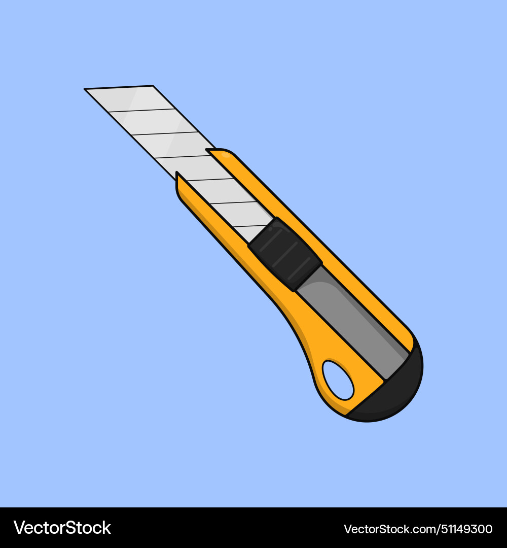 Cutter knife office icon Royalty Free Vector Image
