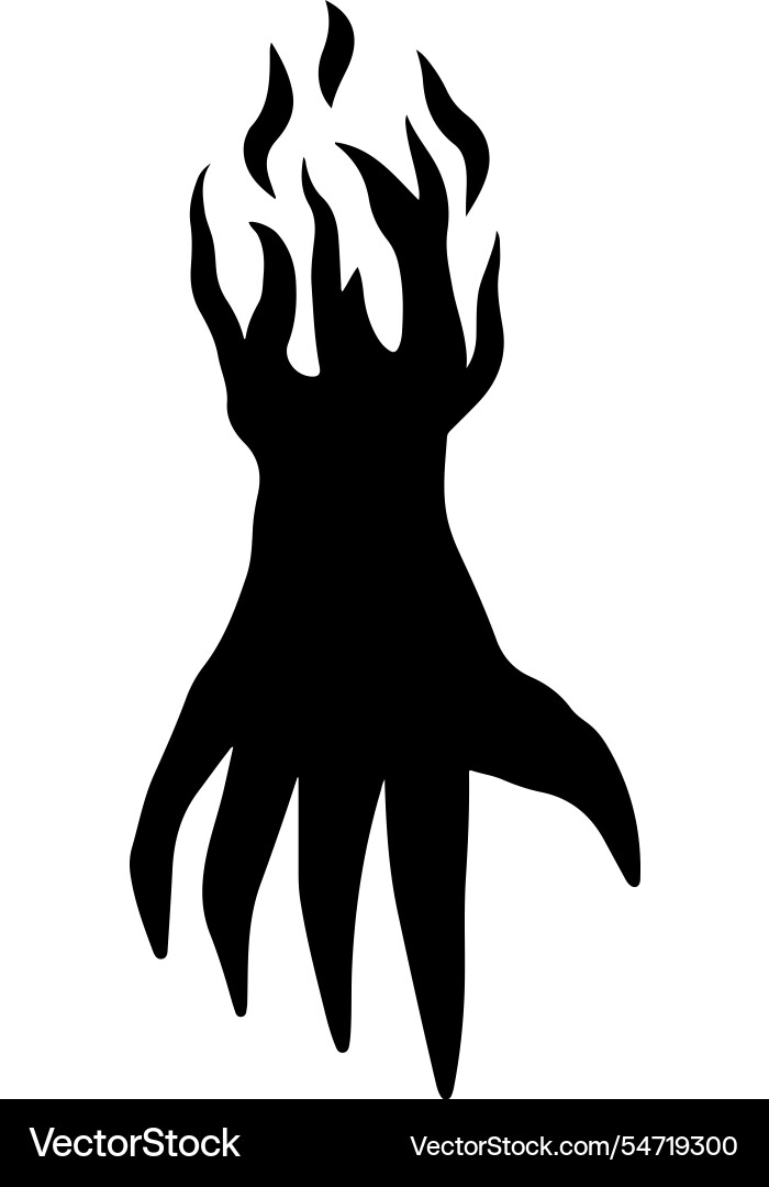 Hand of darkness Royalty Free Vector Image - VectorStock
