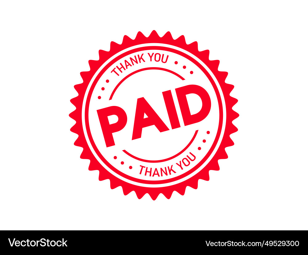 Paid stamp png Royalty Free Vector Image - VectorStock