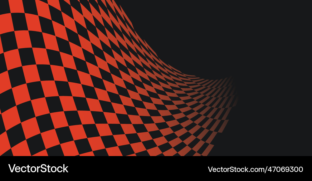Red and black checkered abstract background Vector Image