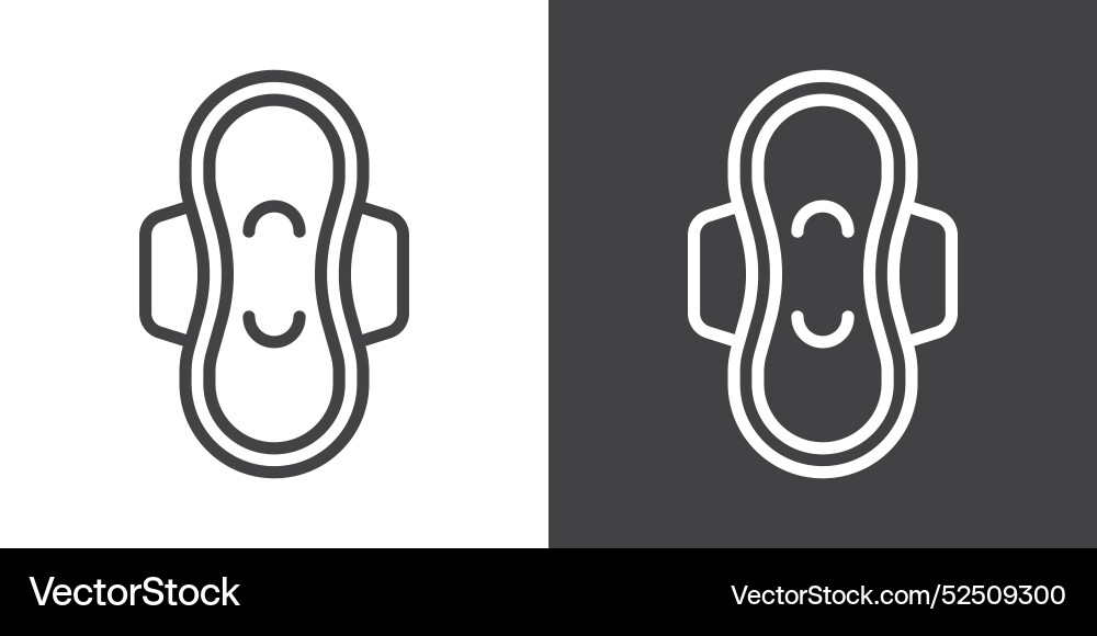 Sanitary pad icon Royalty Free Vector Image - VectorStock