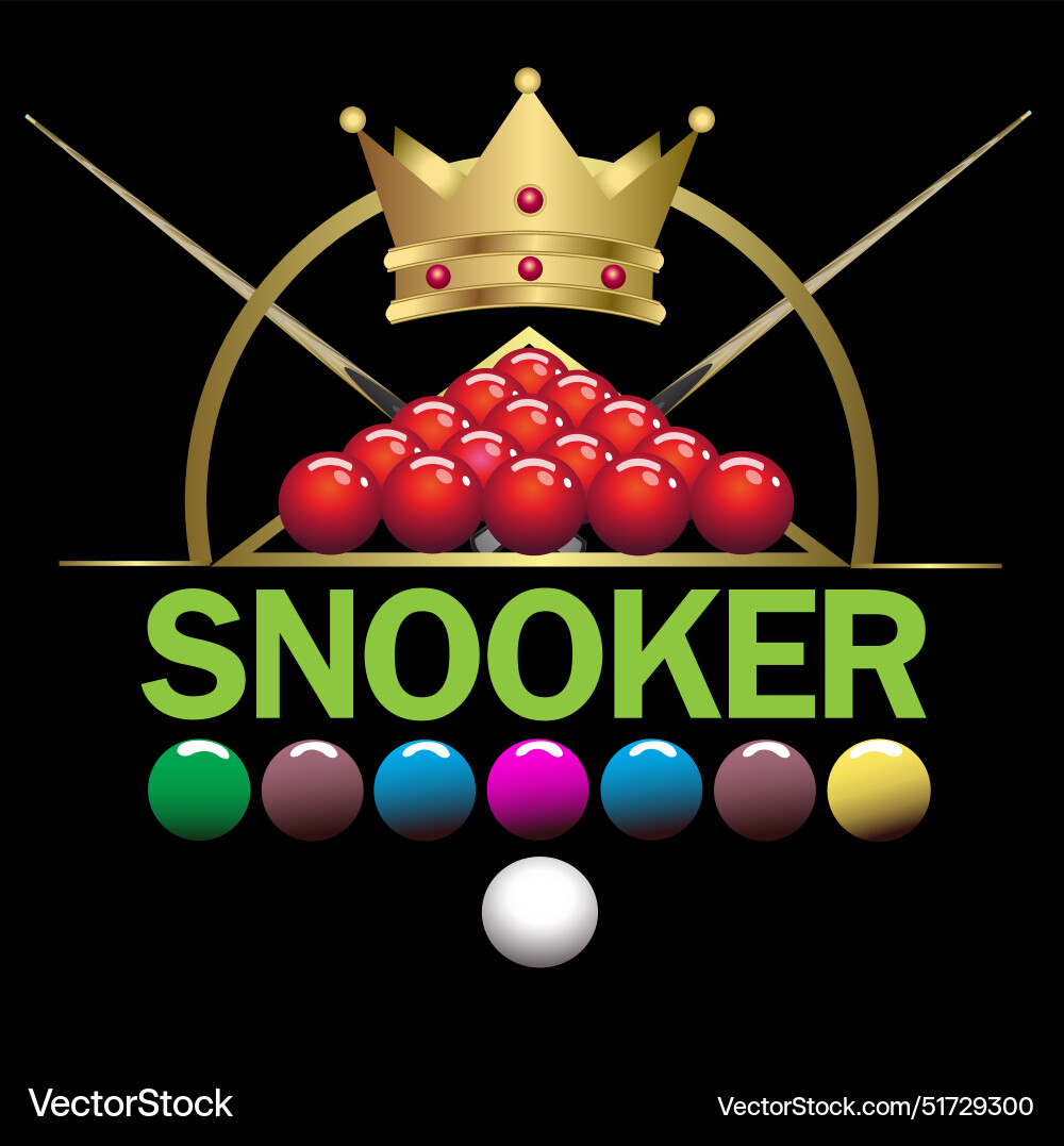 Snooker sport design Royalty Free Vector Image