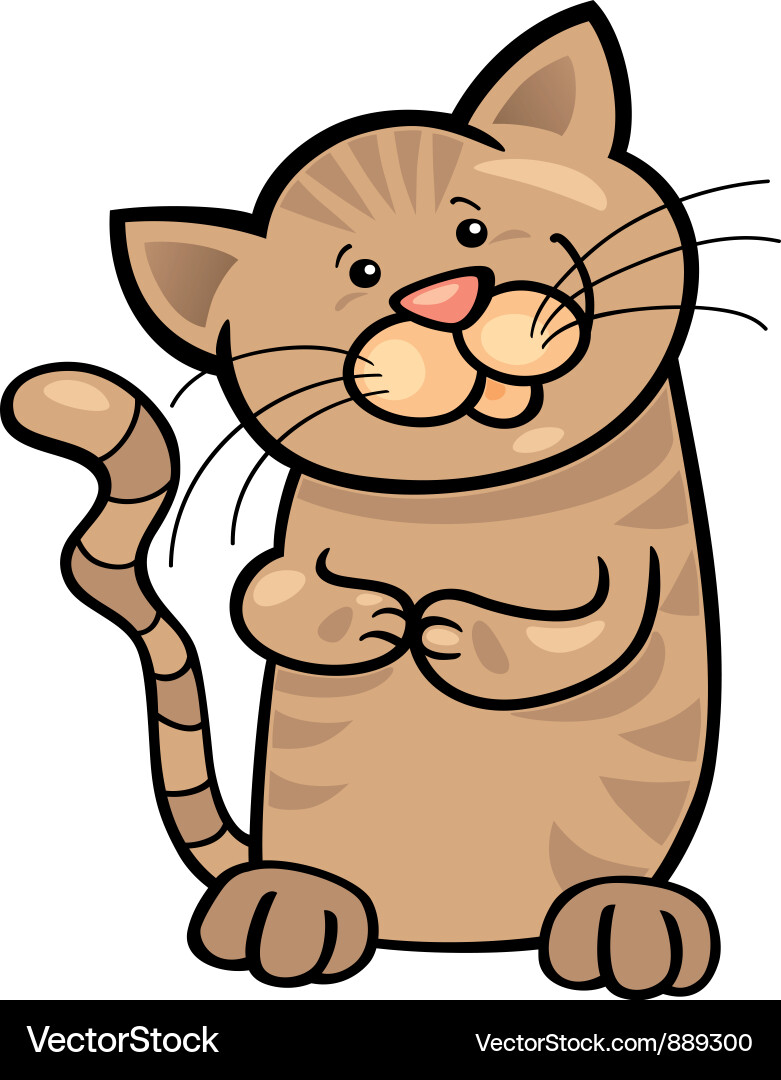 Tabby cat Royalty Free Vector Image - VectorStock