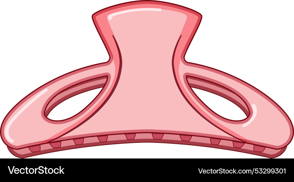 Care hair clip cartoon Royalty Free Vector Image