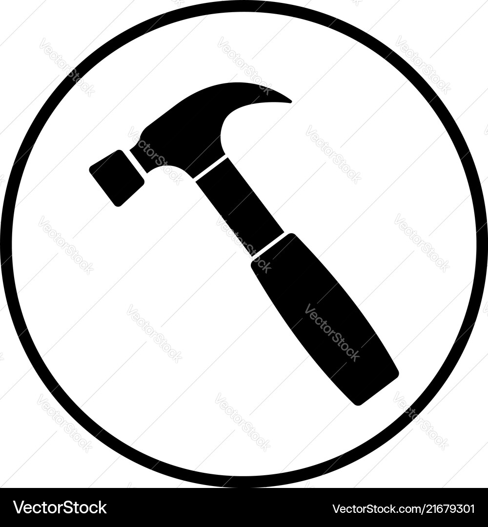 Hammer icon Royalty Free Vector Image - VectorStock