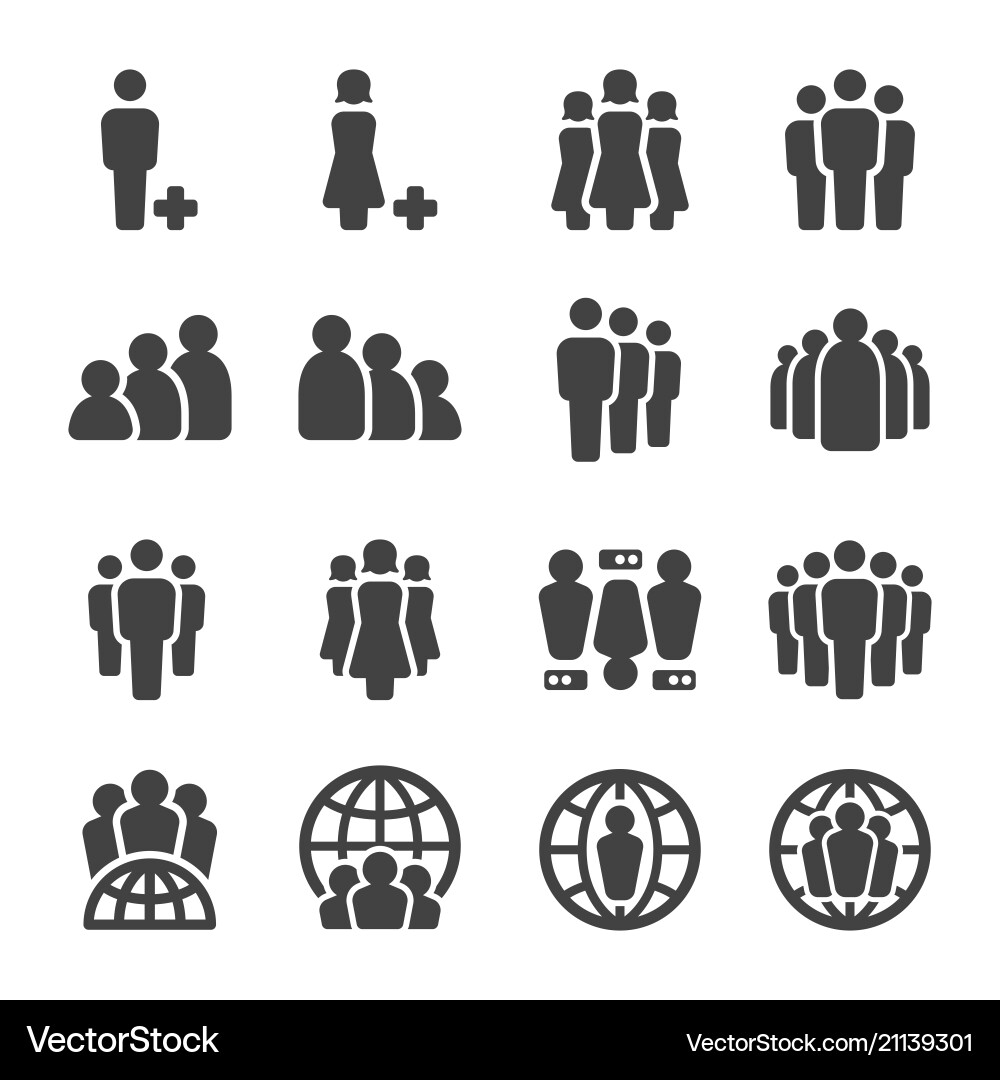 People icon Royalty Free Vector Image - VectorStock