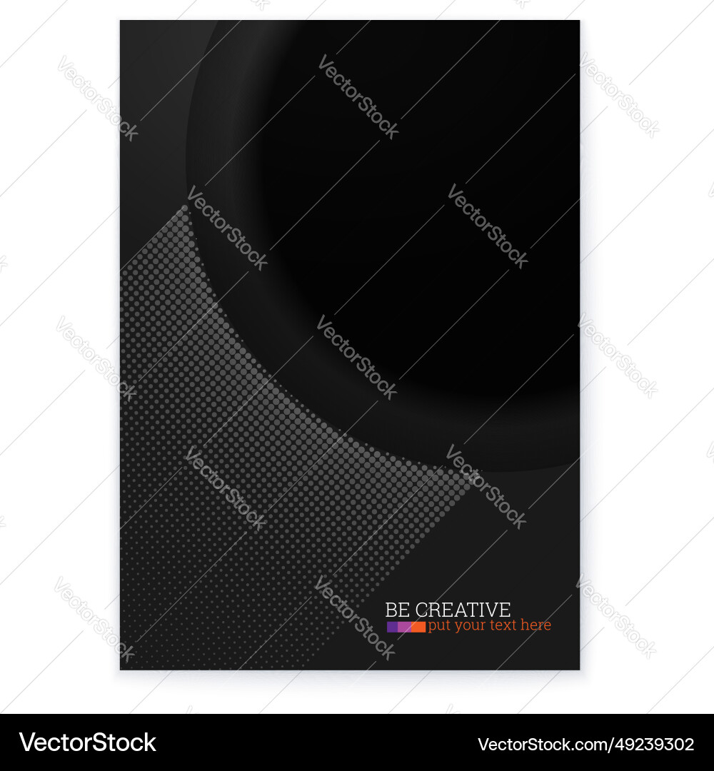 Abstract geometric poster halftone effect Vector Image