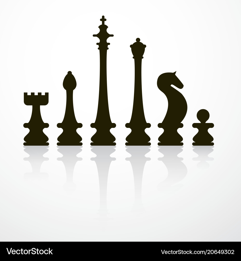 Chess pieces Royalty Free Vector Image - VectorStock