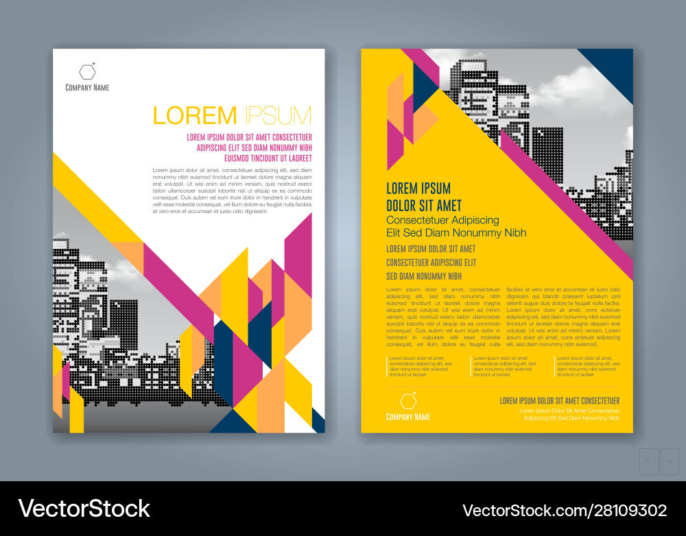 Cover annual report 1287 Royalty Free Vector Image